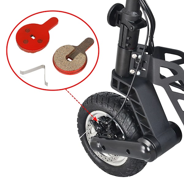 För Kugoo G2 Pro Bromsbelägg Elektrisk skoter Hydraulisk skiva BH Red ...