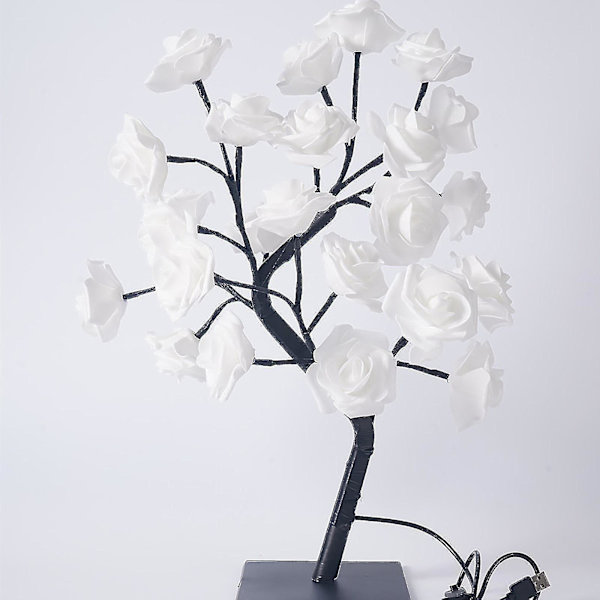 Ruusulamppu, syttyy ruusun terälehtipuu 24 led-lamppu, täydellinen ...