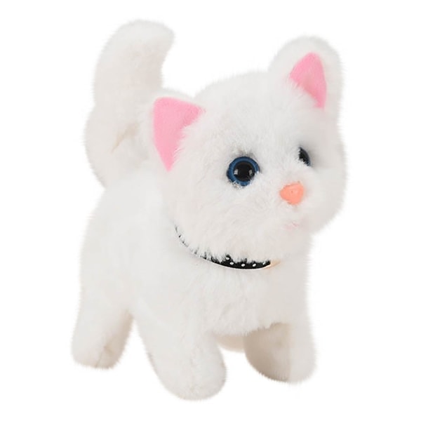 Robotkatt Plysj Katt Kosedyr Interaktiv Katt, Gå, Bjeff og Bevege Hale ...