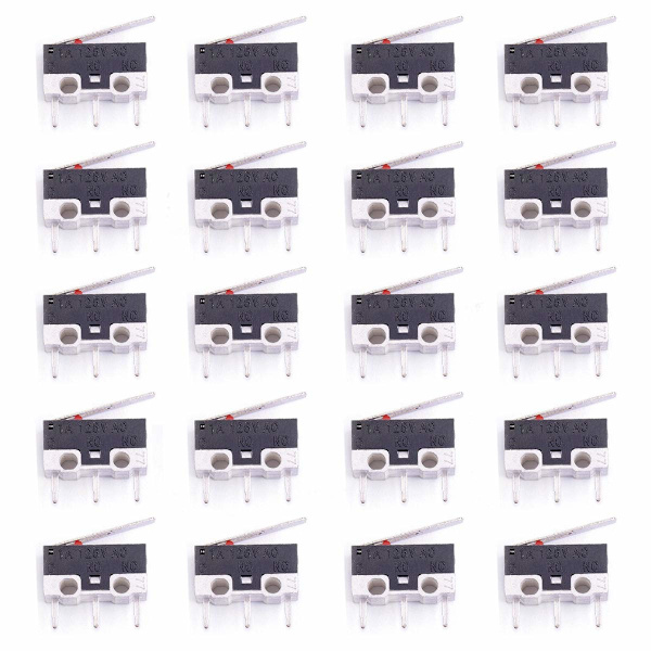 Youmile 20 Pack Micro Switch AC 1A 125V 3 Pin SPDT NO + NC ... Youmile 20 Pack Micro Switch AC 1A 125V 3 Pin SPDT NO + NC ...