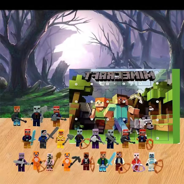 Het 2025 Adventskalender Minecraft, 24 Dagers Nedtellingskalender ...