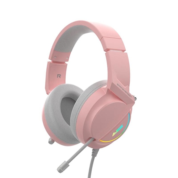 Ajazz AX365 USB Stereo Surround 7.1 Gaming Headset Pink | Pink | 740 ...