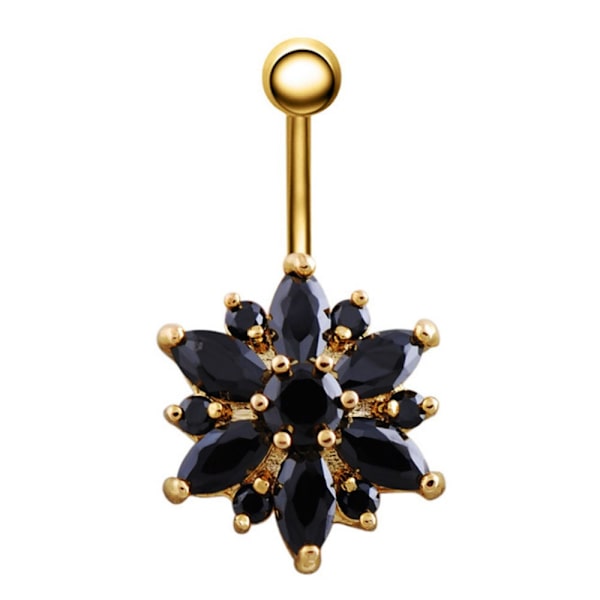 Forgyldt navle-navle-piercing | Fyndiq