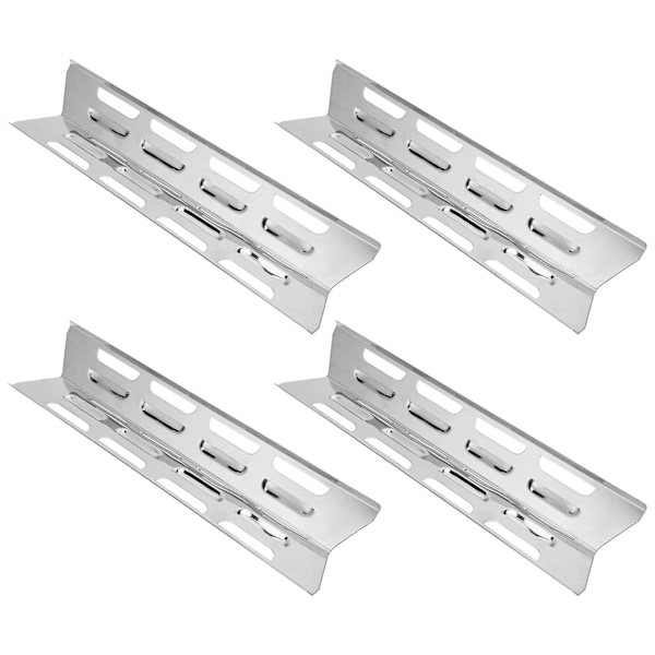 Stainless Steel Gas Grill Heat Plate Tent Deflector Burner Cover Kit ...
