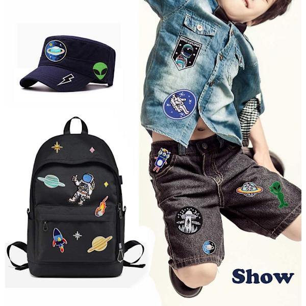 21 kpl Silitysrautaa Kirjottuja Ommeltavia Merkkejä Avaruusplaneetat Astronautti | Fyndiq