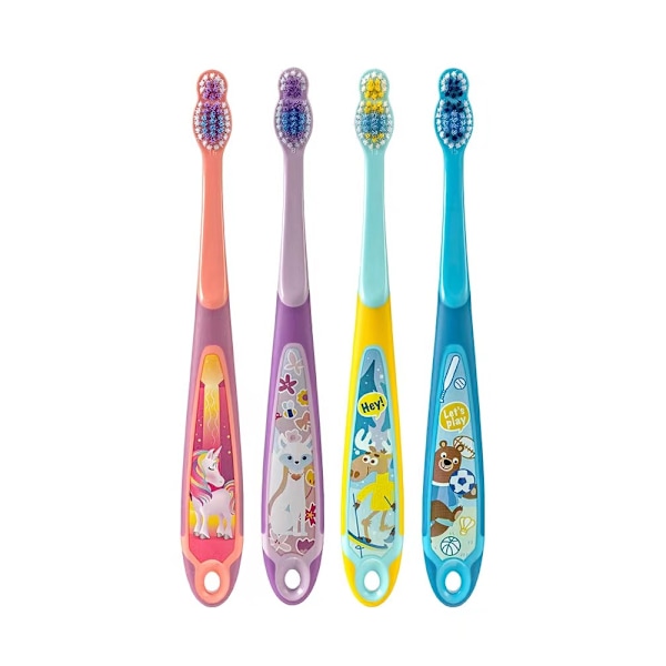 4-pack barnens tandborstar - Tandborste för barn från | Fyndiq