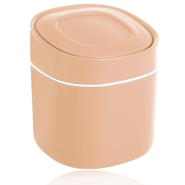 Bordsopskorg Liten Skrivbordspapperskorg med lock för badrum, K | Fyndiq