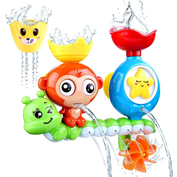 Apina pyörivä baby kiusanteko kylpylelu kylpy amme suihku squi 5691 ...