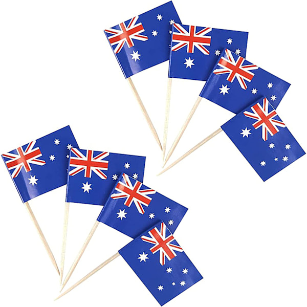 300 kappaletta Australian lippu Australian hammastikku lippu, sma | Fyndiq