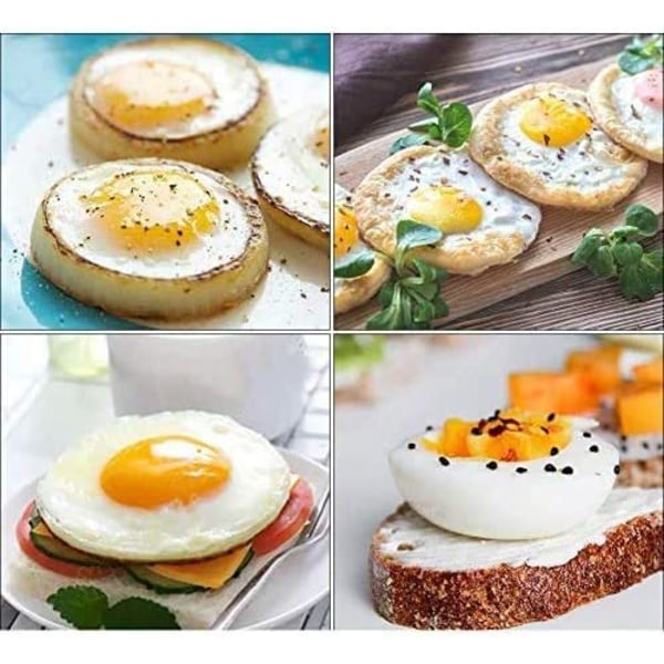 Egg Ring i rustfritt stål, runde eggformer for steking, non-stick | Fyndiq