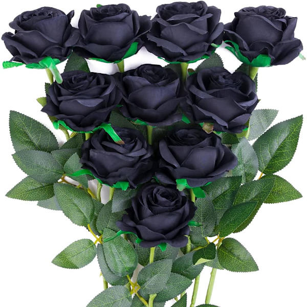 Kunstige roser silkeblomster buket hjemmekontor bryllupsarrangement ...