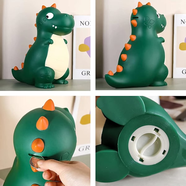 Dinosaurus-possupankki, muovinen särkymätön rahakassa, C | Fyndiq