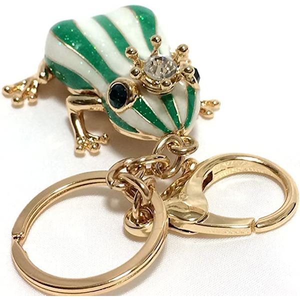 Kreativ groda nyckelring Söt grön groda nyckelring Rolig groda ...