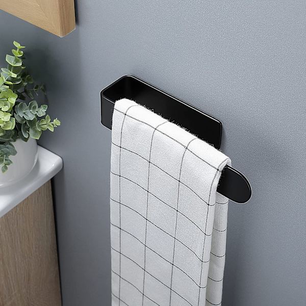 Musta kylpyhuonepyyheteline, SUS304 Ei poraa pyyheteline Keittiö | Fyndiq