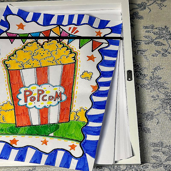 My Little Davinci trä tavelram 20 ark konstverk - barn white | Fyndiq