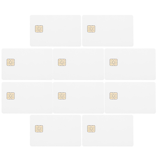 10st vitt kort med chips Ic-kort Chipkort för ...