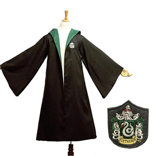 Harry Potter magisk dräkt cosplay kostym huva kappa dark green L | Fyndiq