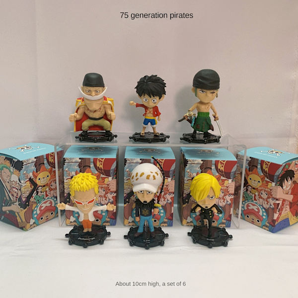 En uppsättning av 75:e generationens One Piece animationsmodell ...