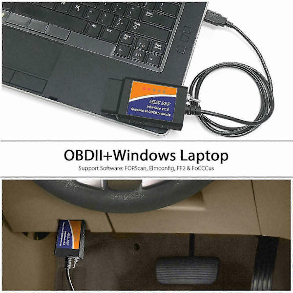 Ford Forscan Elm327 V1.5 Usb Modifierad Obd Kodläsare Hs Ms-can ...