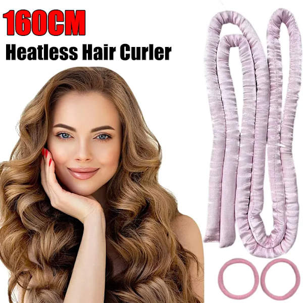No Heat Hair Curlers Lazy Hair Rollers Heatless Curling Rod Headband ...