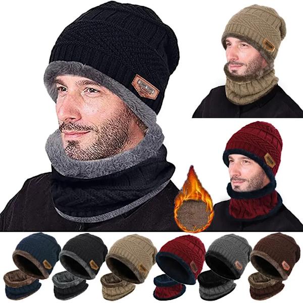 Winter Men Beanie Hats Bicycle Knitted Cap Women Motorcycle Wool Warm Neck SPORT Warmer Scarf ...