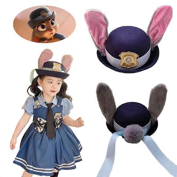 Zootopia Judy Hopps Cosplay Hatt, Kaninpolisongsmössa för Barn ...