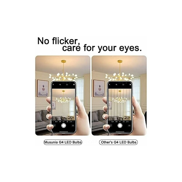 10-pack G4 2W LED-lampor - Ersätter 20W halogenlampor - Varmvit 3000K - 200lm - 12V AC/DC G4 ...