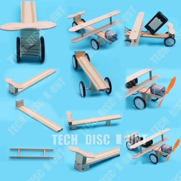 TD® Elektrisk DIY Flygplan Leksak Barnhand Biplan Intellektuell ...