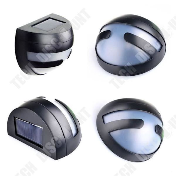 TD® Solar Wall Stängsel Ljussensor 2-LED Aluminium Vattentät Utomhus ...