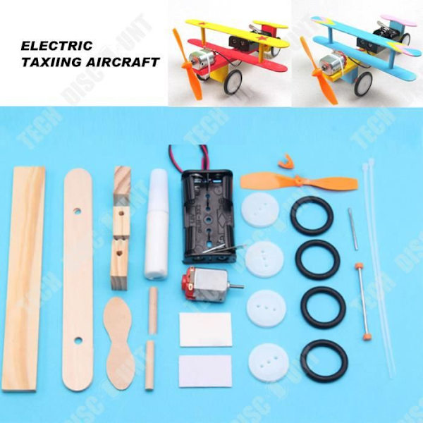 TD® Elektrisk DIY Flygplan Leksak Barnhand Biplan Intellektuell ...