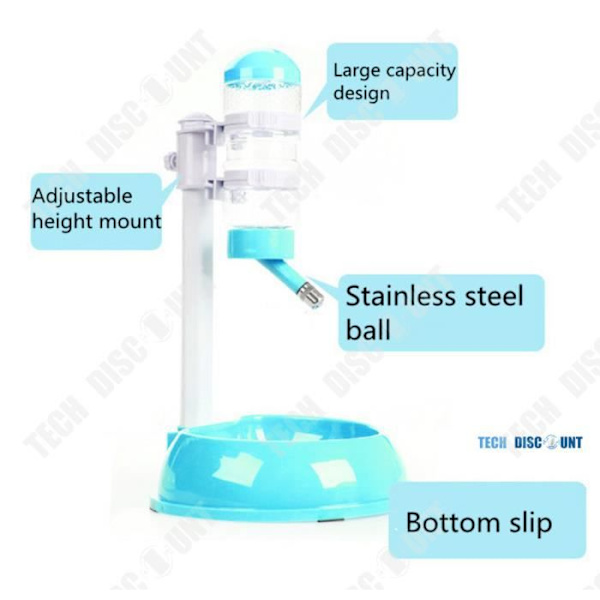 TD® kibble dispenser och vattenfontän för katthund automatisk mat ...