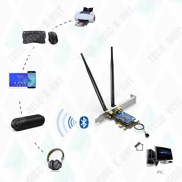 TD® PCI-E 3000M 802.11AX Bluetooth 5.1 WIFI 6 AX200 trådlöst ...