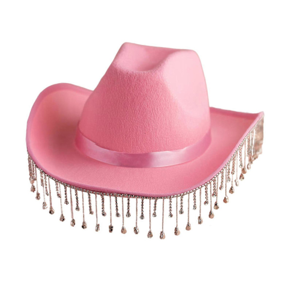 Brud Cowgirl Hatt Kostym Hatt för Fotorekvisita Fest Musikfestival ...