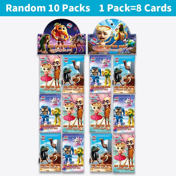 Brainrot-kort, slumpmässiga italienska Brainrot-samlarkort, brädspel ...