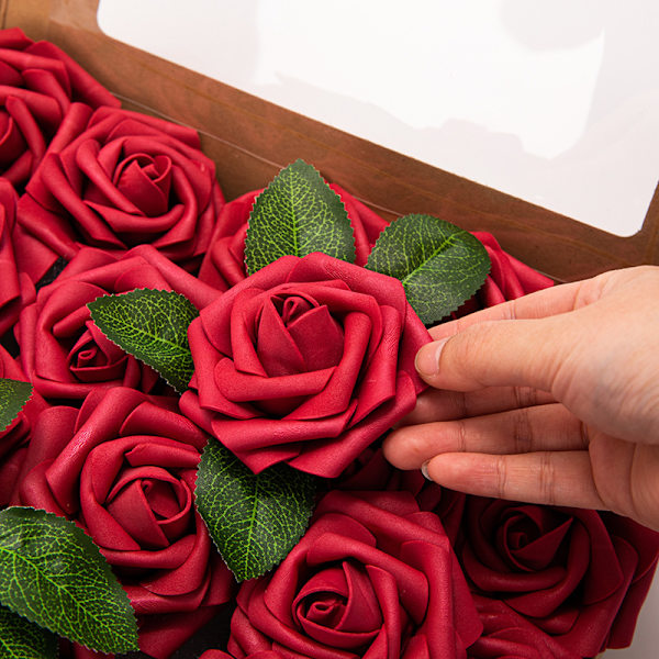 # Skumrose kunstige blomster Falske roser Falske bukett til DIY-fest ...