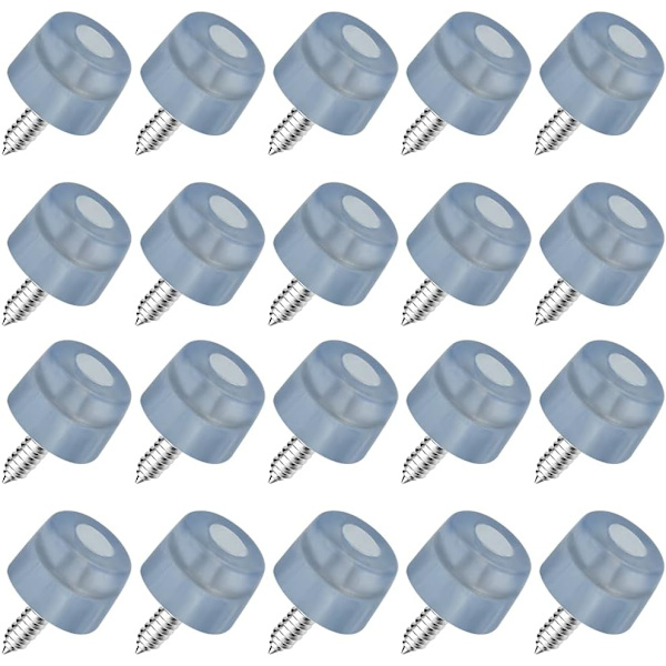 20-pak Skrue-i Gummi Stolben, 20x18x14mm Skridsikre Fødder til ...