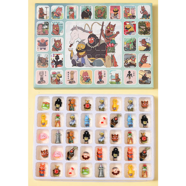 Ny Langlangshan Little Monster Hål-Skuren Rolig Resin Serie Blind Box ...