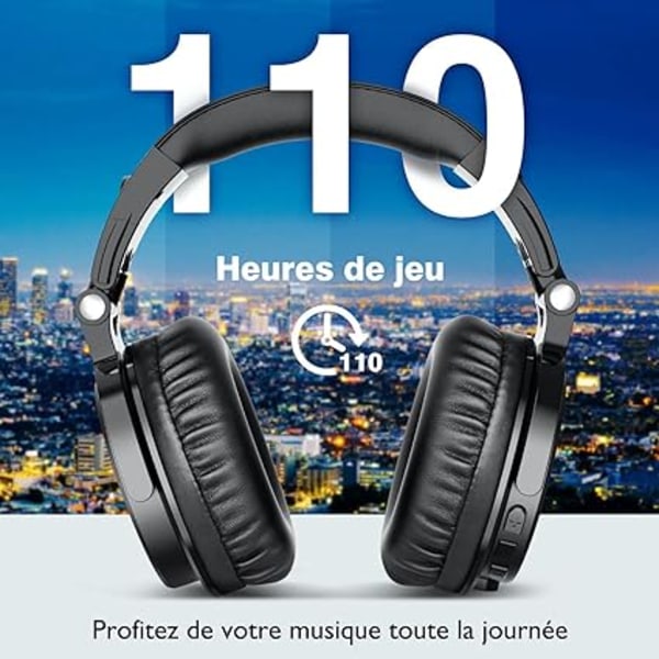110 Heures Casque Bluetooth Sans Fil BT5.2, Filaire/Sans Fil Hi-R | Fyndiq