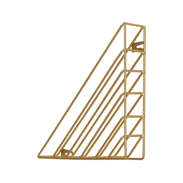 Vægmonteret magasinholder Trekantet vægmonteret reol Vægmonteret ...