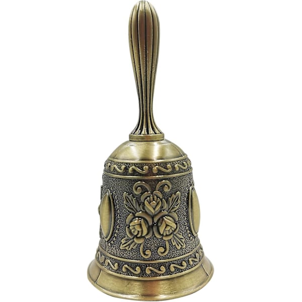 Retro Hand Bell Brons Klocka Antik Mässing Bröllopsklockor brons | Fyndiq