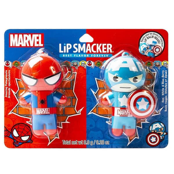 Lip Smacker Marvel Hero Läppbalsam – Spider-man / Captain America – 2 ...