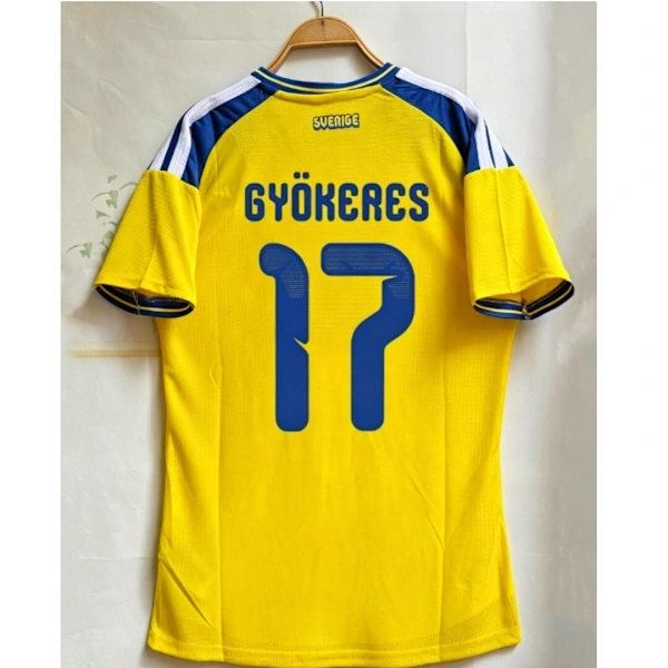2026-27 Sweden National Team Home Jersey Short Sleeve Football Shirt ...