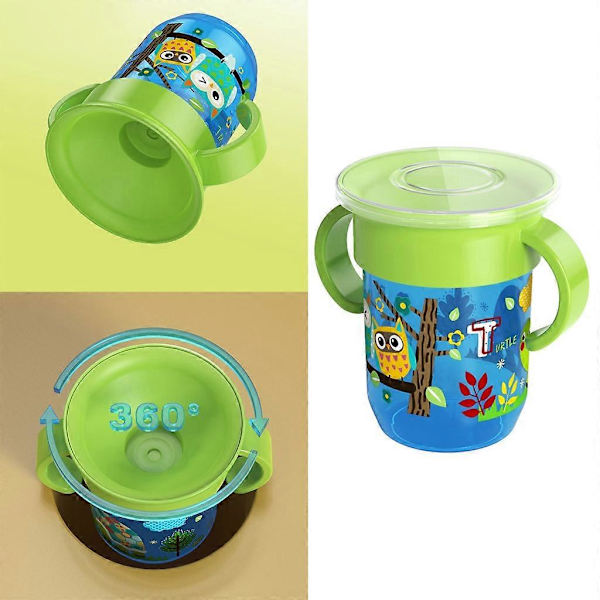 Vauvan juomisen opettelukuppi 360 astetta kääntyvä nokka, vauvan ...