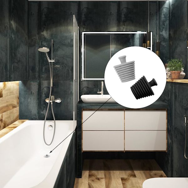 2 KPL Universaali Silikoninen Kylpyammeen Tulppa, Spiraali Silikoninen ...