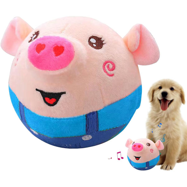 Kedelig Interaktiv Hund Dynamisk Legetøj-Gris, Vaskbar Tegneserie Hund Plys | Fyndiq