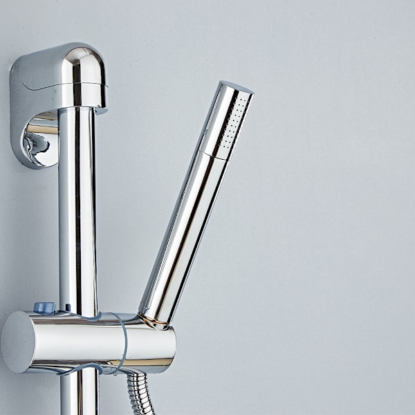 Brusesæt, 1 stråle, håndbruser med anti-skoldning og vandbesparende ...