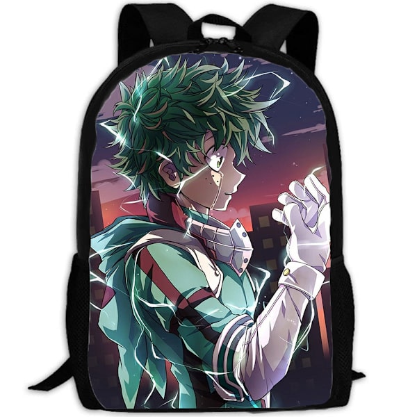 My Hero Academia Deku Anime School Backpack Casual Daypack Ryggsäck ...