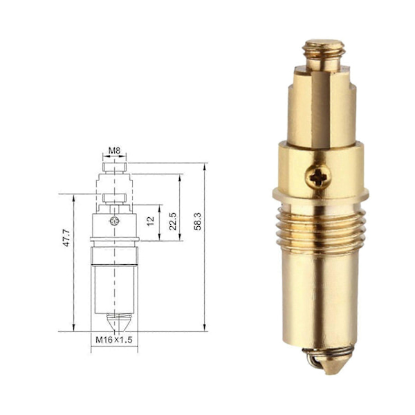 Mässing Handfat Diskbänk Badkar Ersättning Avfall Enkel Pop Up Click ...