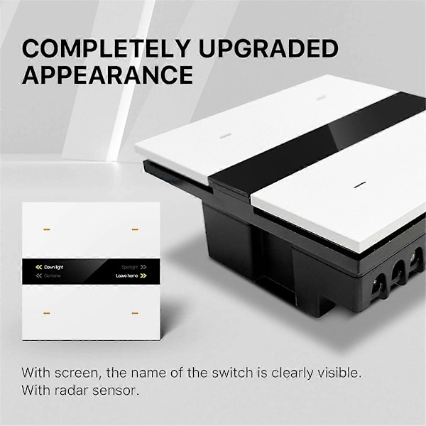 Tuya Zigbee Smart Scene Switch Belysning Smart Kontrol Scene Kontrol ...
