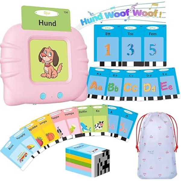 224 English Vocabulary Educational Flashcards - Alphabet and Numbers ...